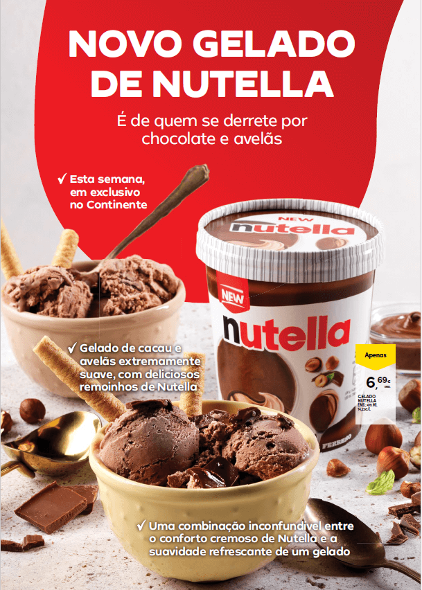 GELADOS DE NUTELLA® EM EXCLUSIVO NAS LOJAS CONTINENTE - MC